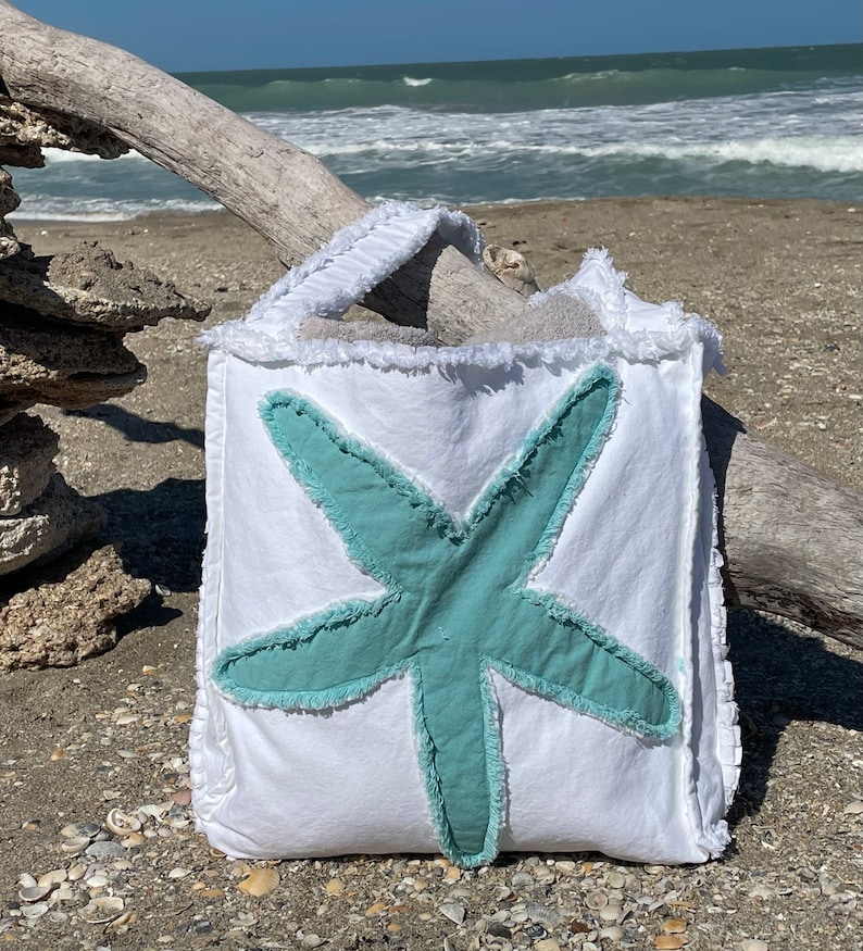 COASTAL STARFISH BEACH Bag - Etsy