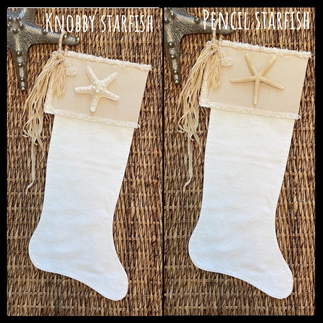 COASTAL CHRISTMAS STOCKINGS 25 X 11 - Etsy
