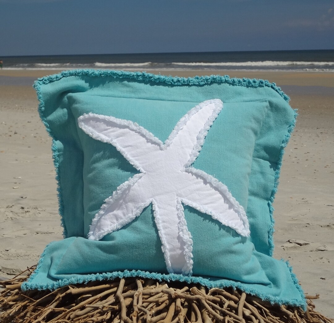 Starfish Canvas Pillow - Etsy