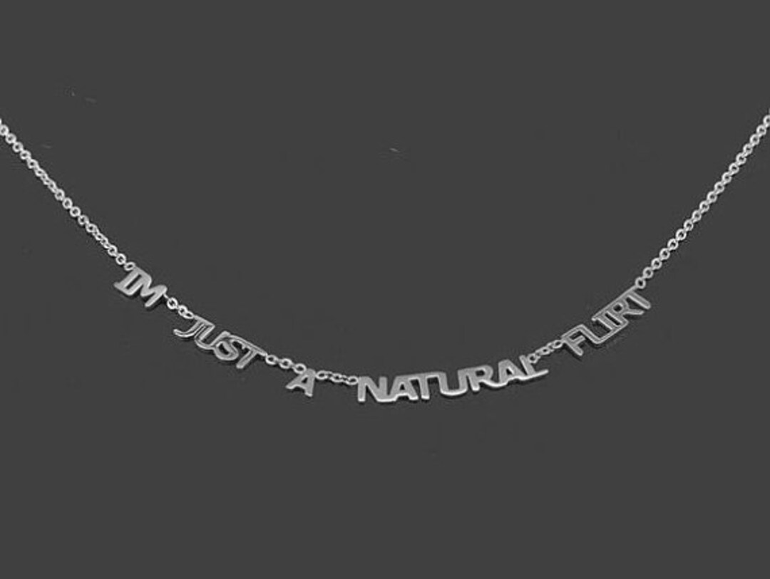 Word Necklace ,custom Word Necklace, Personalized Words Necklace 925 ...