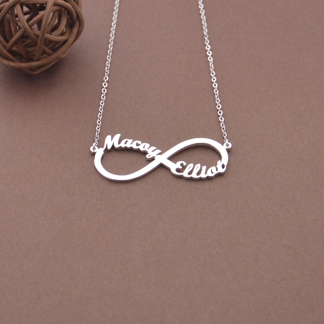 Infinity Name Necklace-personalized Gift for Girlfriend - Etsy