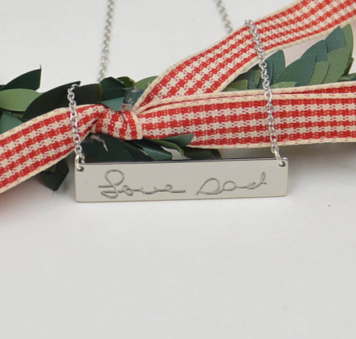 Personalized SIGNATURE NECKLACE-Signature jewelry-sterling | Etsy