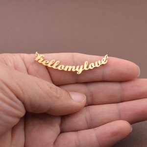 Custom Phrase Necklace-engraved Word Necklace,a Sentence Necklace ...