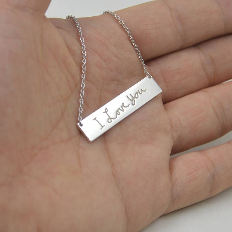 Signature Necklace-signature Jewelry-gift Ideas for - Etsy
