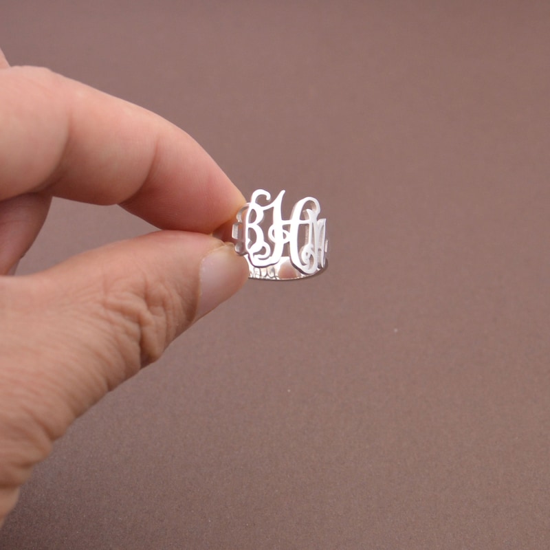 Monogram Ring - Etsy