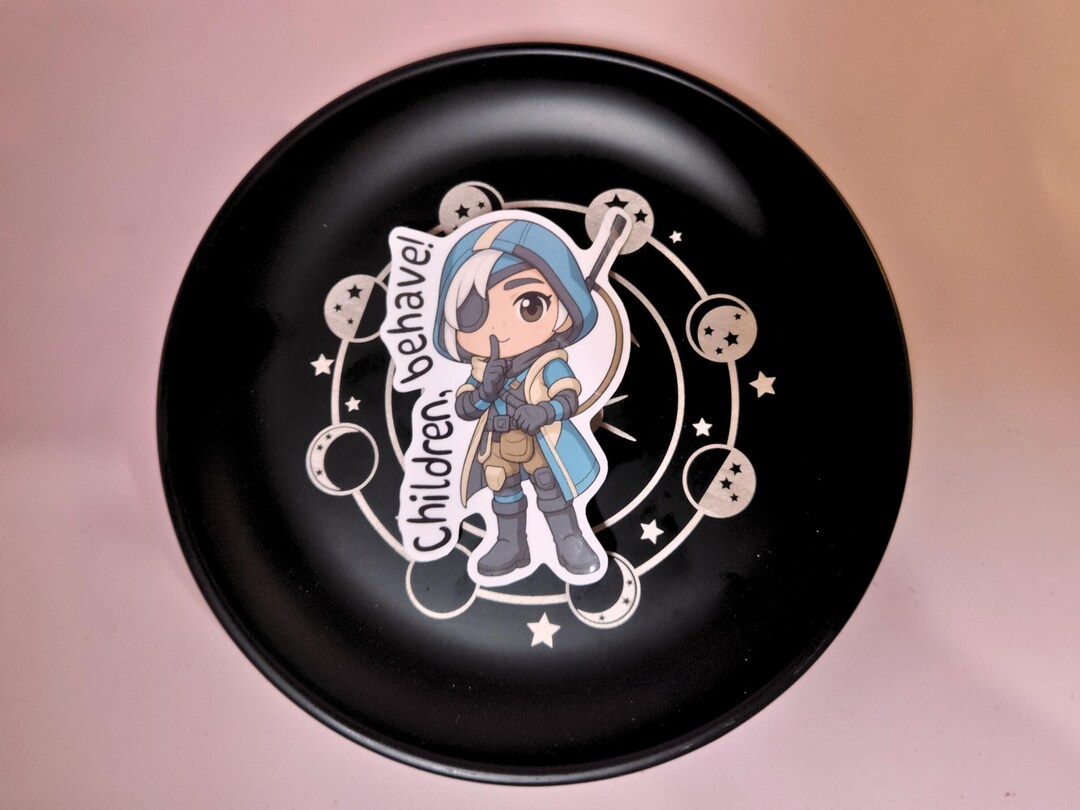 Ana Overwatch Sticker Children Behave Gamer Girl Decal - Etsy