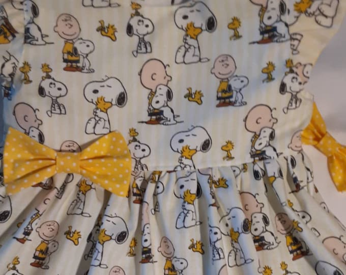 Snoopy Charlie Brown Dress Snoopy Dress Peanuts Woodstock Dress Baby Shower Gift Baby Girl 3mo ...