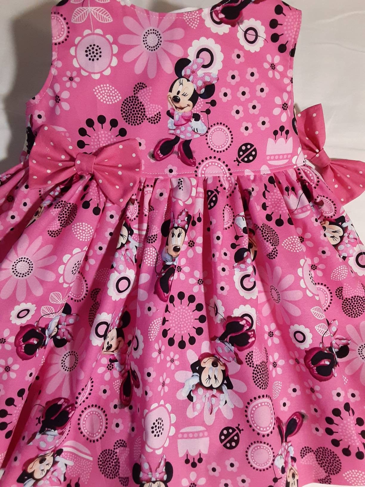 Minnie Mouse PINK Dress Pink Minnie Mouse Dress Birthday Party - Etsy
