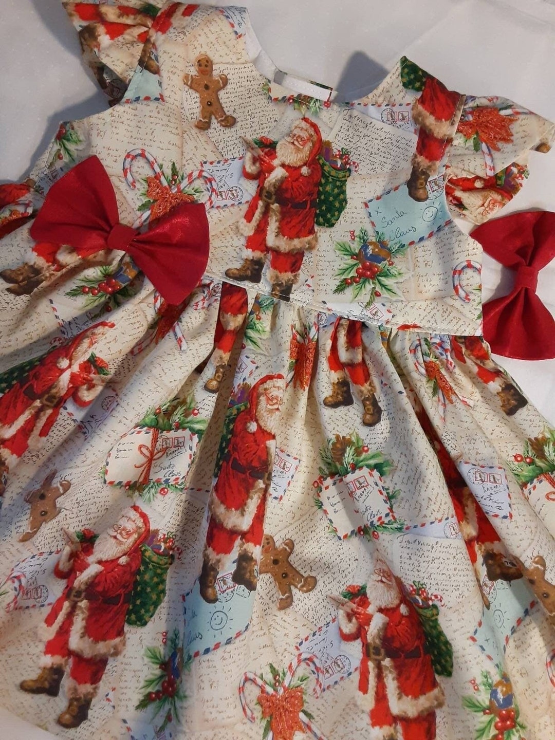 Christmas Santa Dress Letters to Santa Party Dress Old Time Santa Dress ...