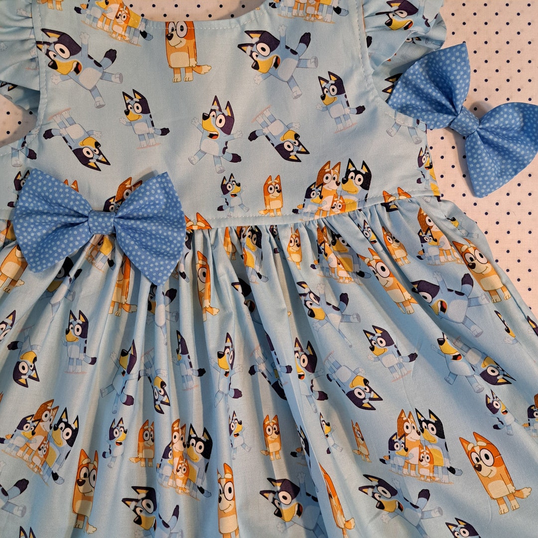 BLUEY Dress Bluey Cartoon Family Bingo Bandit &chilli Bluey Birthday ...