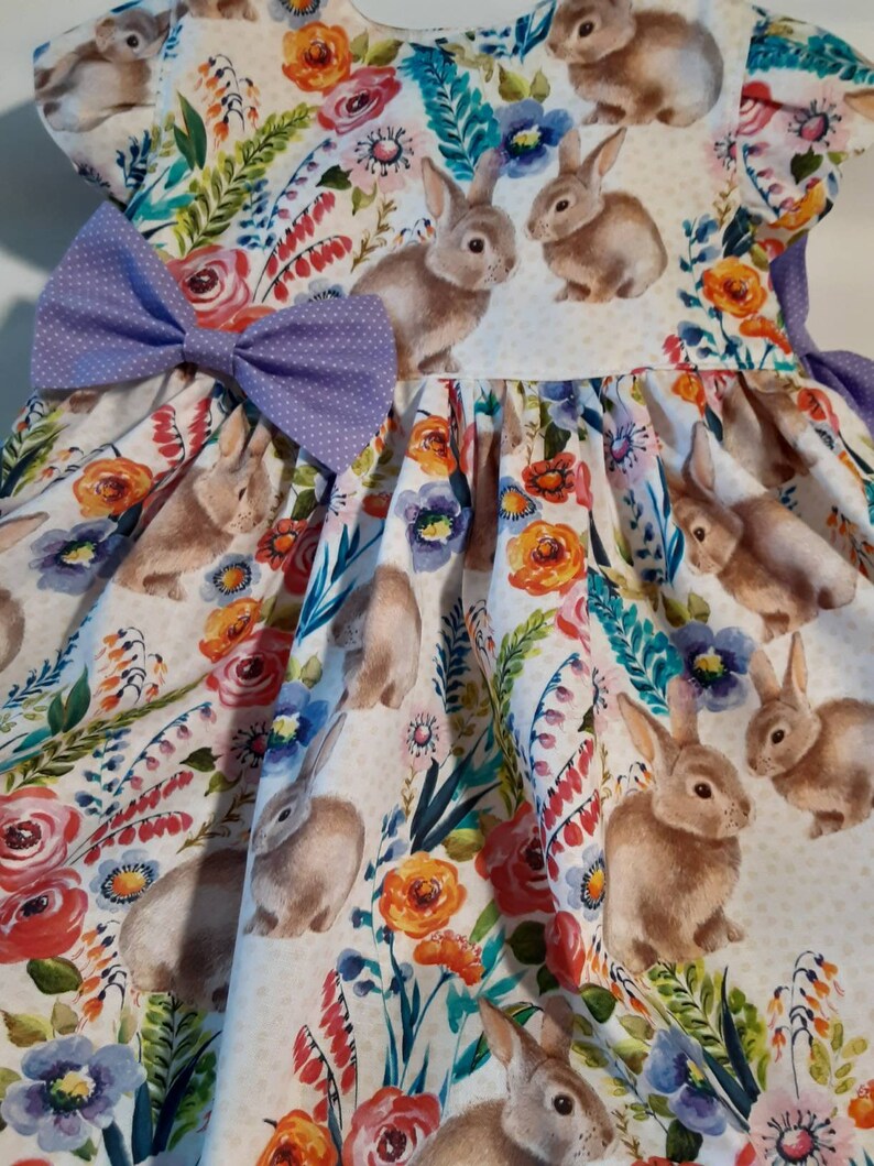 Easter Dress Easter Spring Dress Summer Bunny Dress Birthday - Etsy