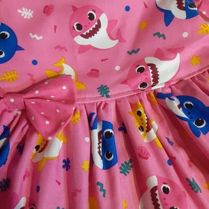 Baby Shark Dress Pink Baby Shark Birthday Party Dress Vacation Dress ...