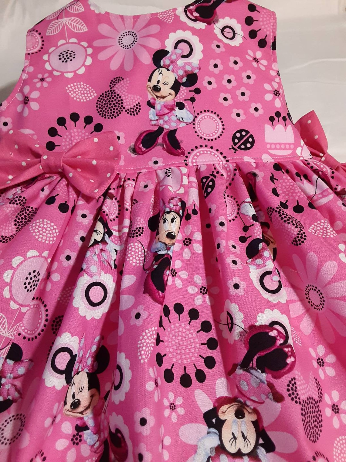 Minnie Mouse PINK Dress Pink Minnie Mouse Dress Birthday Party - Etsy