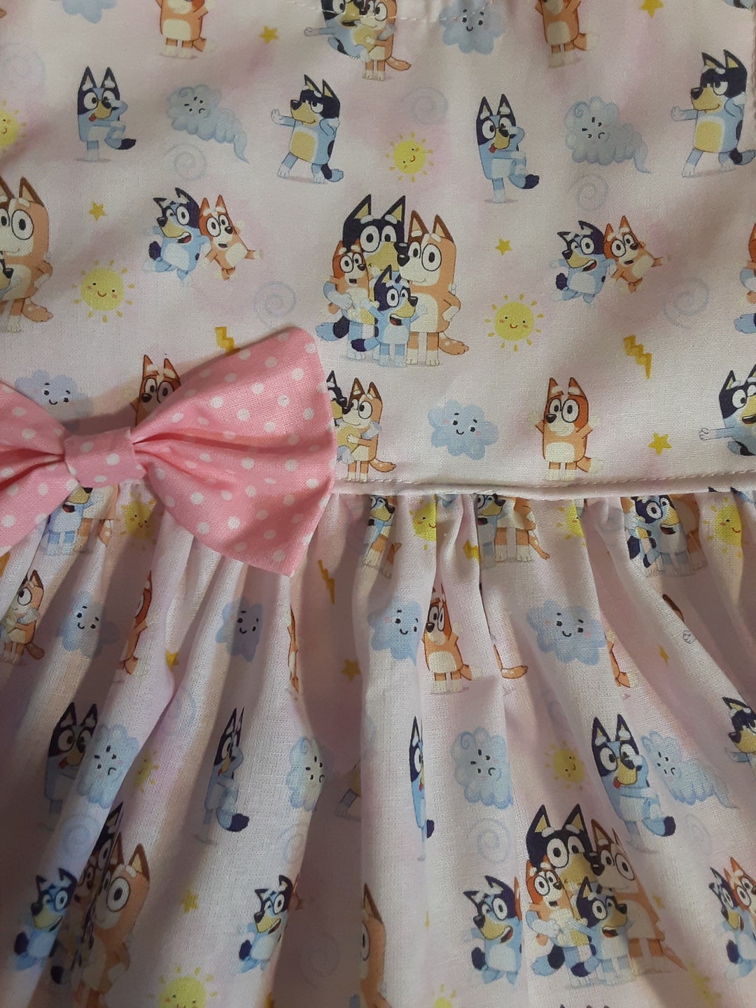 BLUEY Dress PINK Bluey & Bingo Cartoon Family Lt.pink Bluey - Etsy Israel