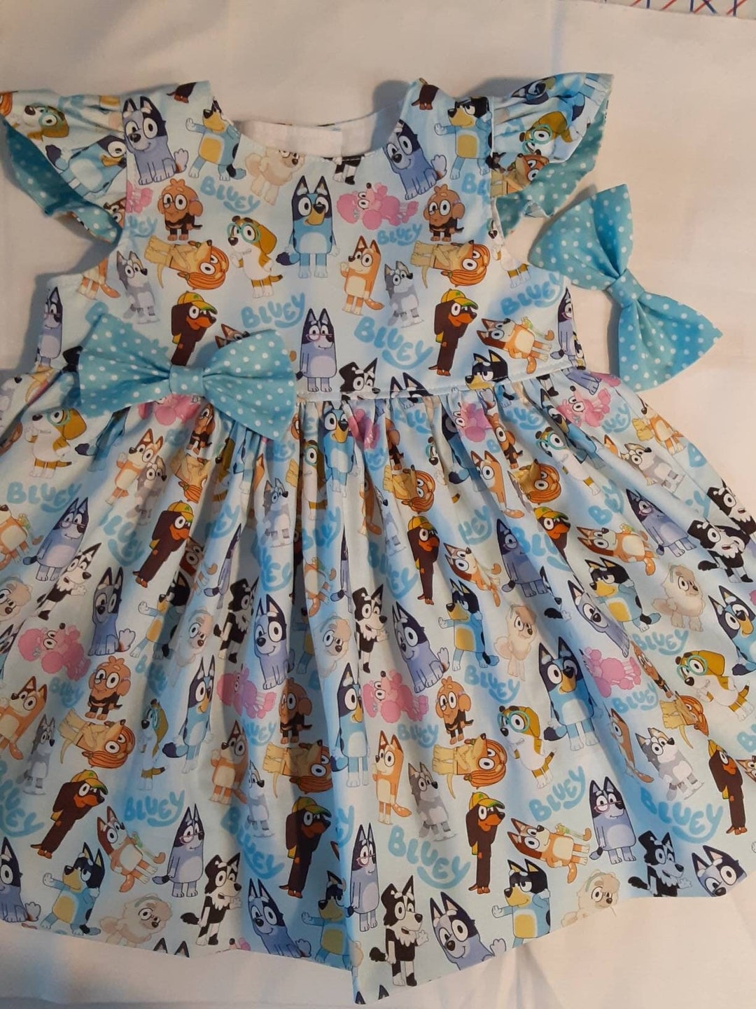 BLUEY Dress Bluey Cartoon Family Bingo Bandit &chilli Bluey Birthday ...
