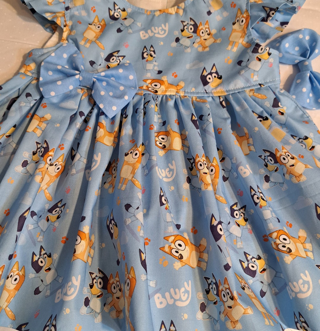 BLUEY Dress Bluey & Bingo Family Bingo Bluey Birthday Party Dress 1st ...
