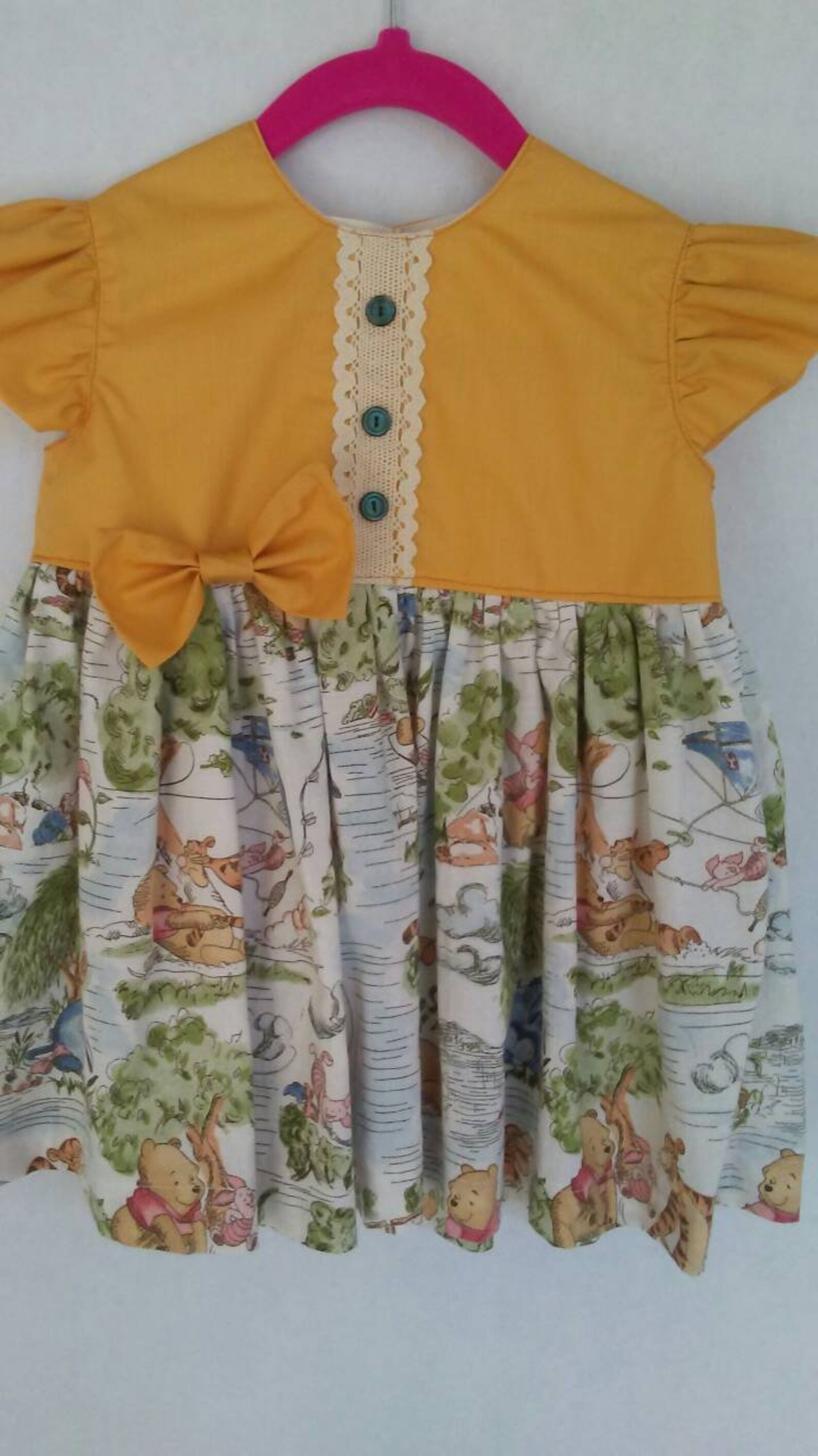 Winnie the Pooh Dress-Disney Winnie and Friends Dress-Baby | Etsy