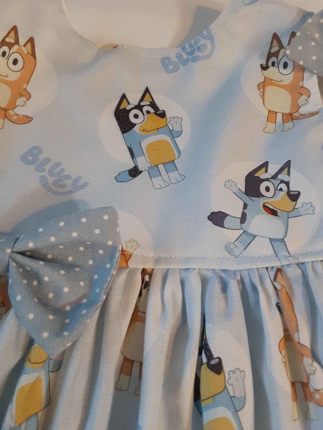 BLUEY BINGO DRESS Lt.blue Bluey & Bingo Family Bingo Bluey Birthday ...