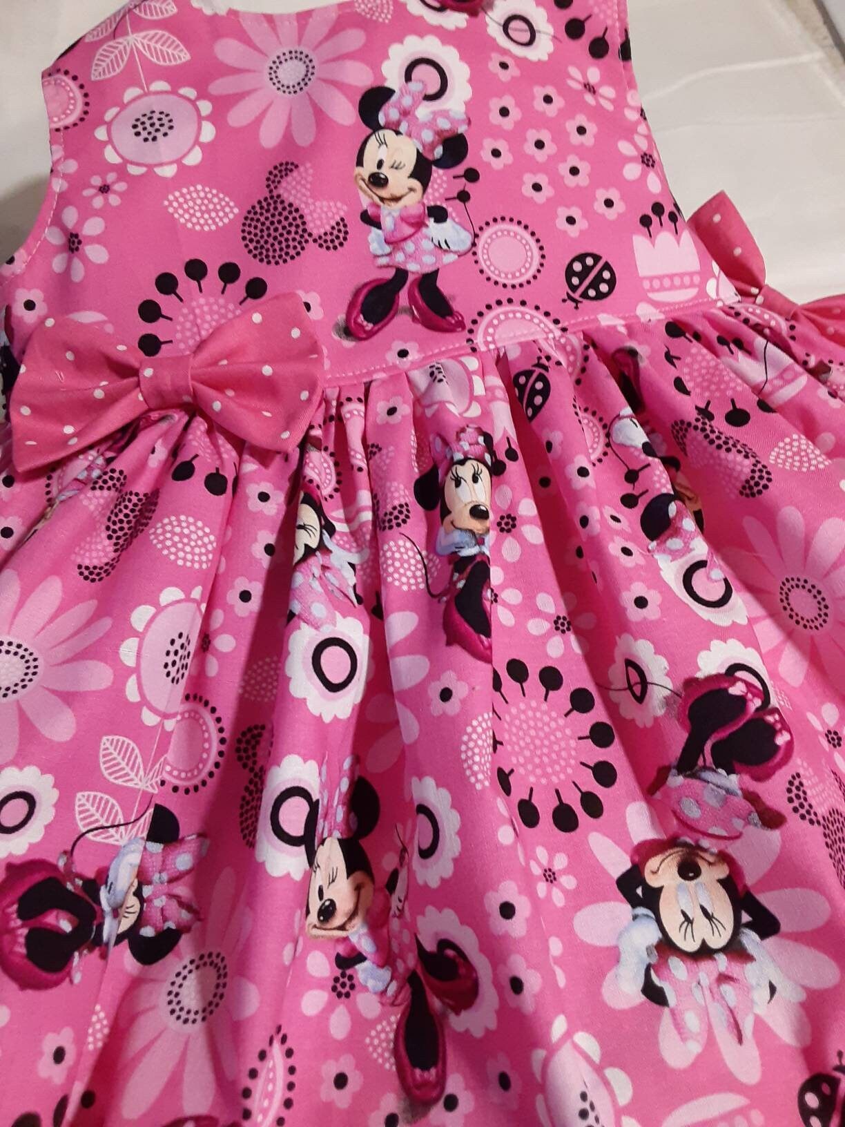 Minnie Mouse PINK Dress Pink Minnie Mouse Dress Birthday Party - Etsy