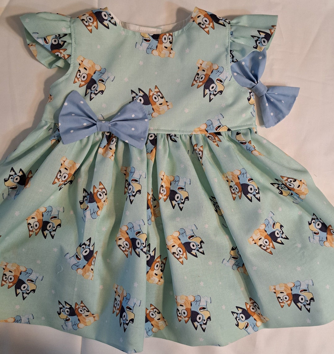 BLUEY BINGO MINT Green Dress Bluey & Bingo Dog Bluey Birthday Party ...