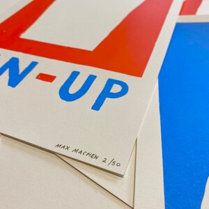 Long 2 Colour Bowling Pin Screen Print - Etsy
