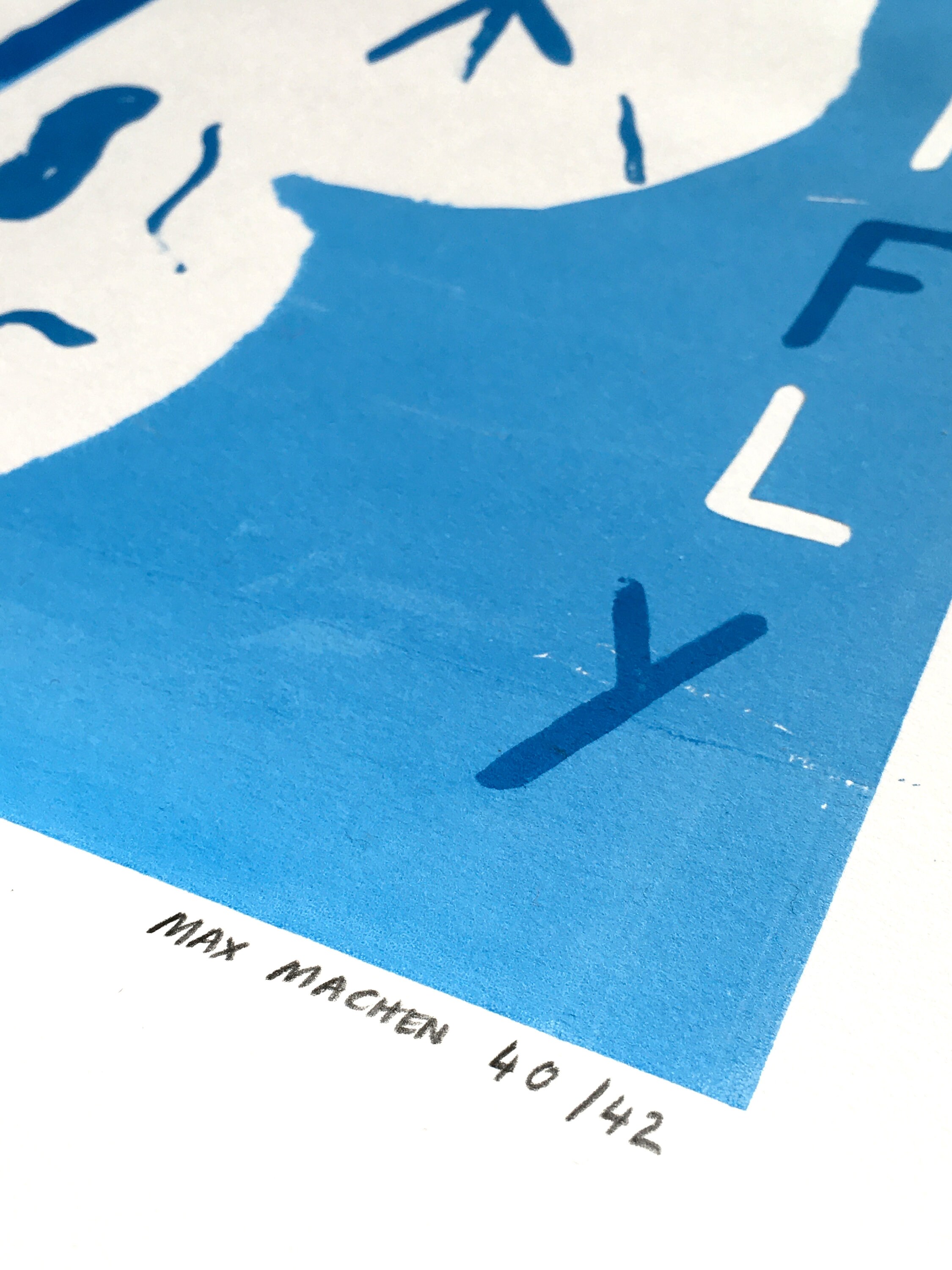 A3 Butterfly 2 Colour Screen Print Poster | Etsy UK