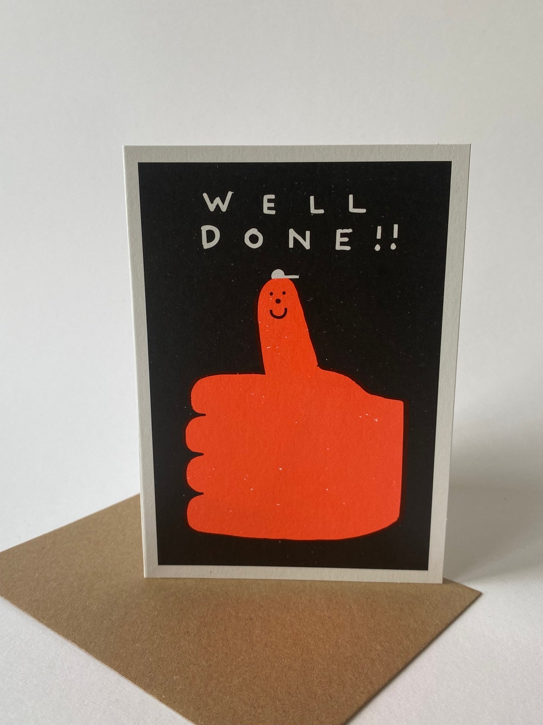 Well Done! Happy Thumb Congratulations Card - Etsy