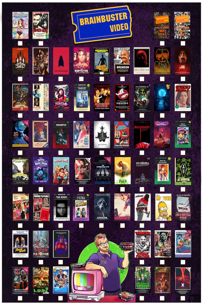 Brainbuster Video Checklist Poster - Etsy