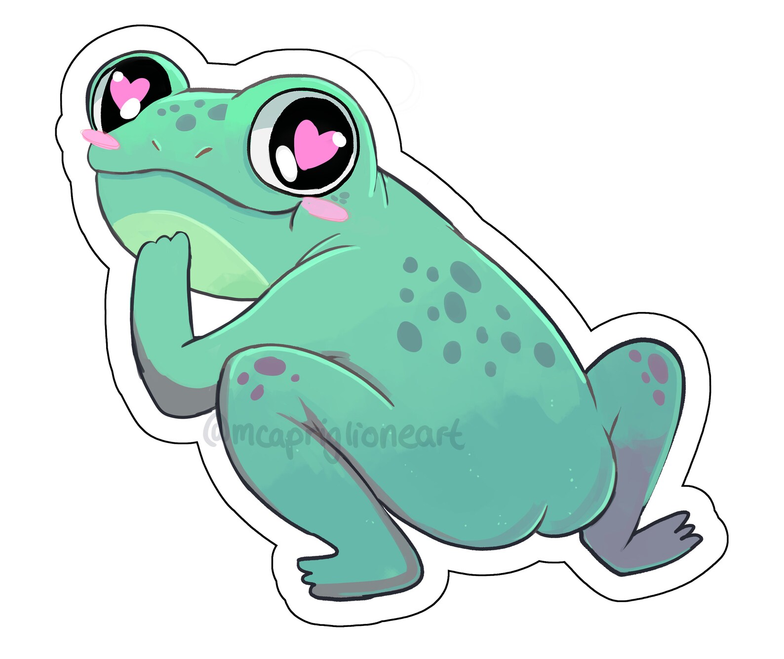 Frog Butt Sticker 3x3 Etsy