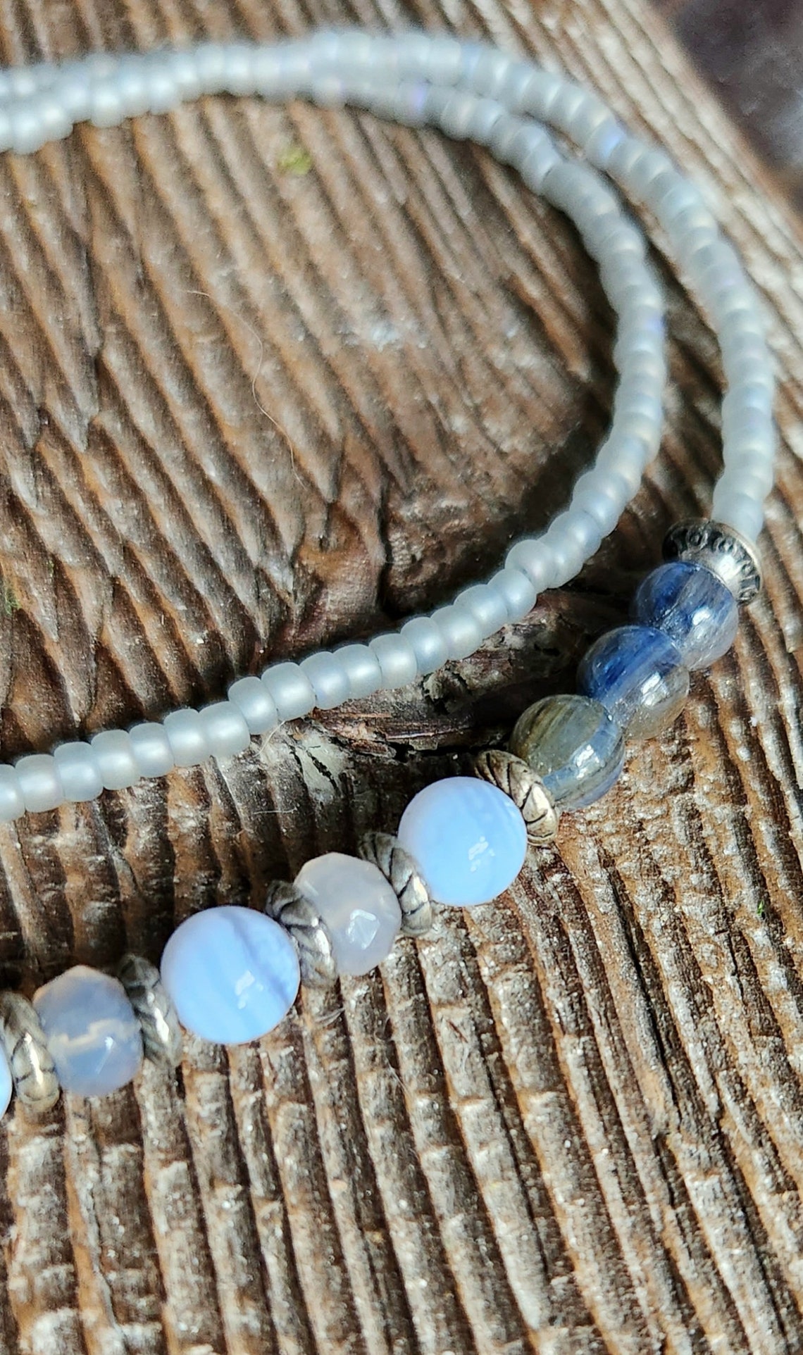Sea Turtle Necklace, Sea Turtle Pendant, Blue Lace Agate, Labradorite ...
