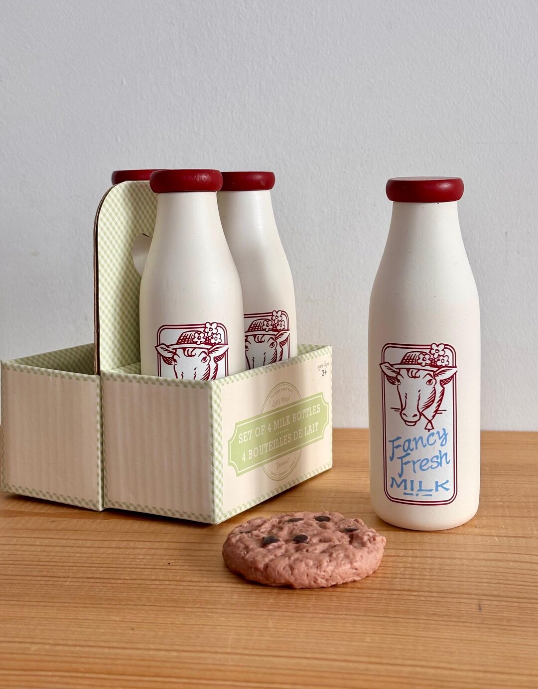Wood Milk Bottle Set, Prop, Children's Toy, Pottery Barn Kids, Solid ...
