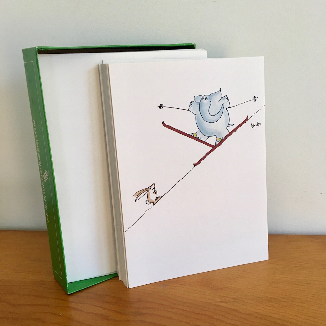 Vintage Box of Sandra Boynton Holiday Cards, 1980's Unused New Years ...