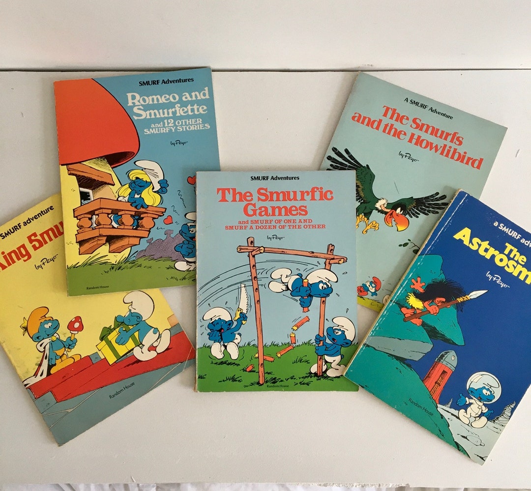 Smurf Adventure Comic Books Set of 5, Instant Collection, 1970's Pop ...