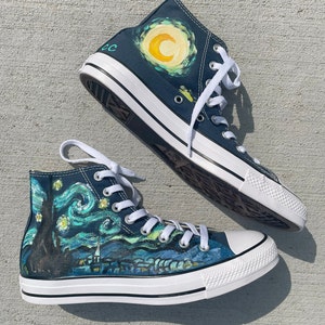Custom Van Gogh Starry Night Converse - Etsy