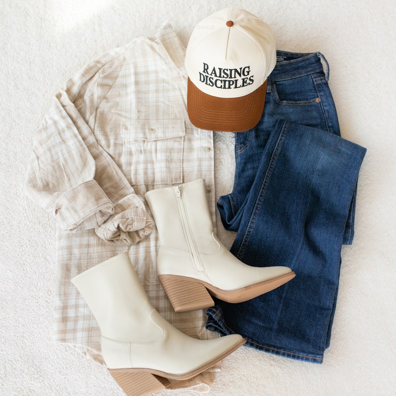 Raising Disciples Hat Brown & Black | Adjustable | Christian Hat ...