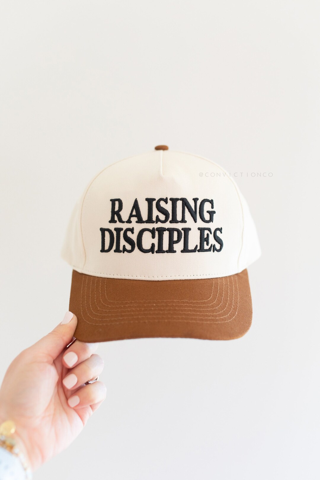 Raising Disciples Hat Brown & Black Adjustable Christian Hat Jesus ...