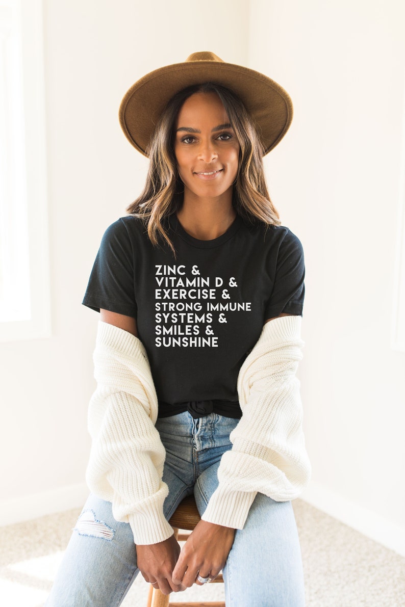 Zinc Vitamin D Exercise Strong Immune Systems Smiles - Etsy