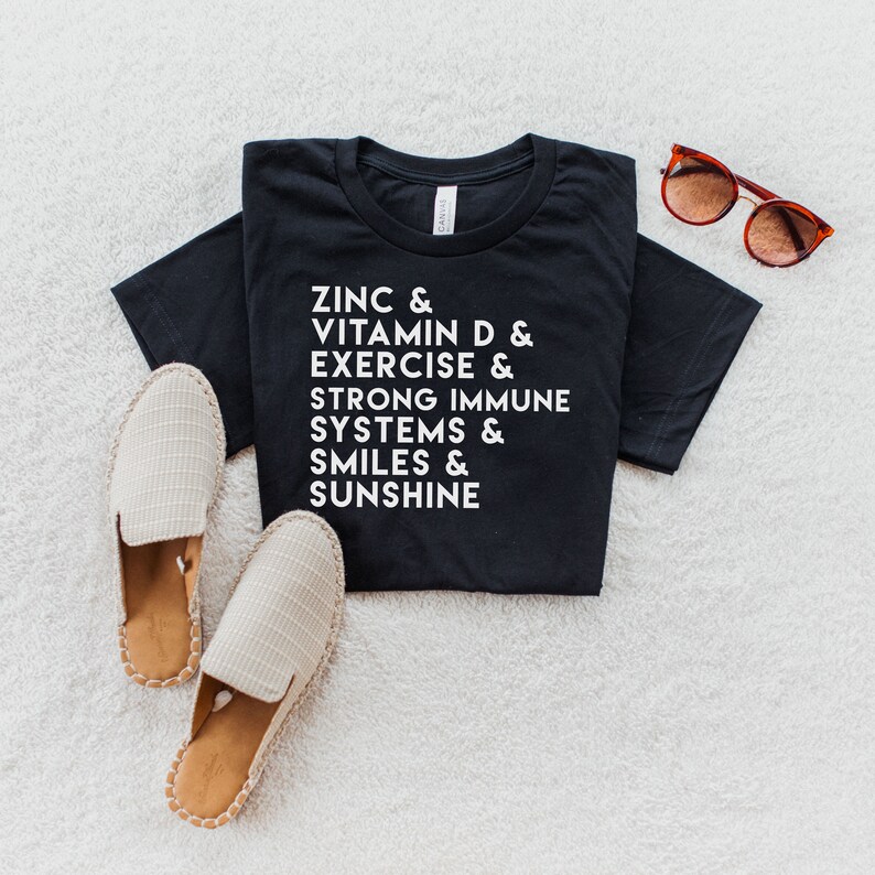Zinc Vitamin D Exercise Strong Immune Systems Smiles - Etsy