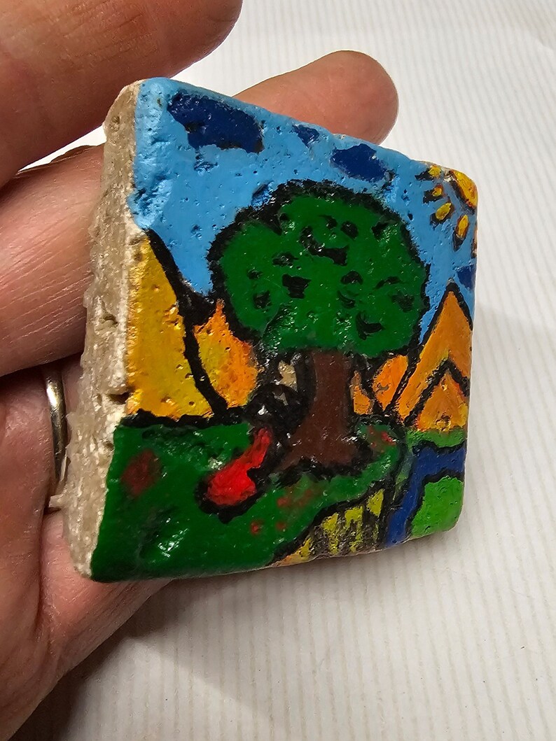 Mountain View Scenery Magnet Hand Painted - Etsy