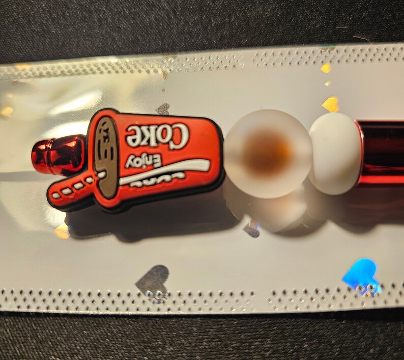 Coke Cola Shiny Red Pen Black Ink New - Etsy