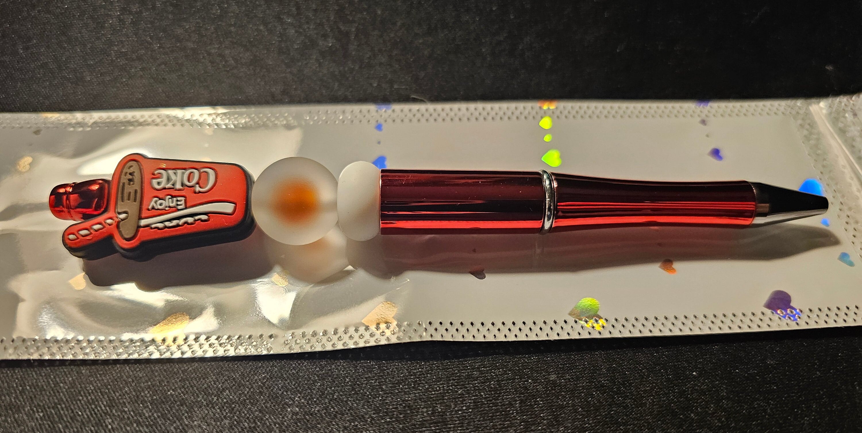 Coke Cola Shiny Red Pen Black Ink New - Etsy