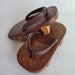 Wood Flip Flops Hawaiian Decor Tropical House Tiki Style Geisha Girl ...