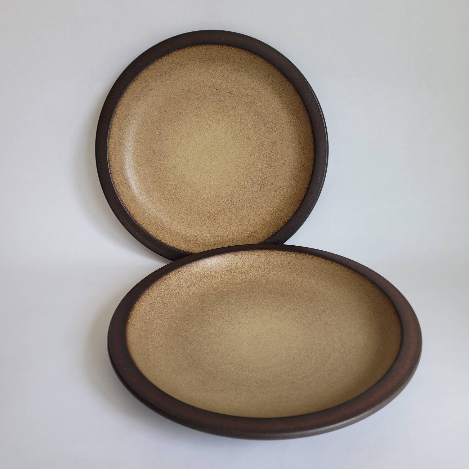 Edith Heath Ceramics “mojave Glaze” 11 Inch Dinner Plate Red With Tan ...