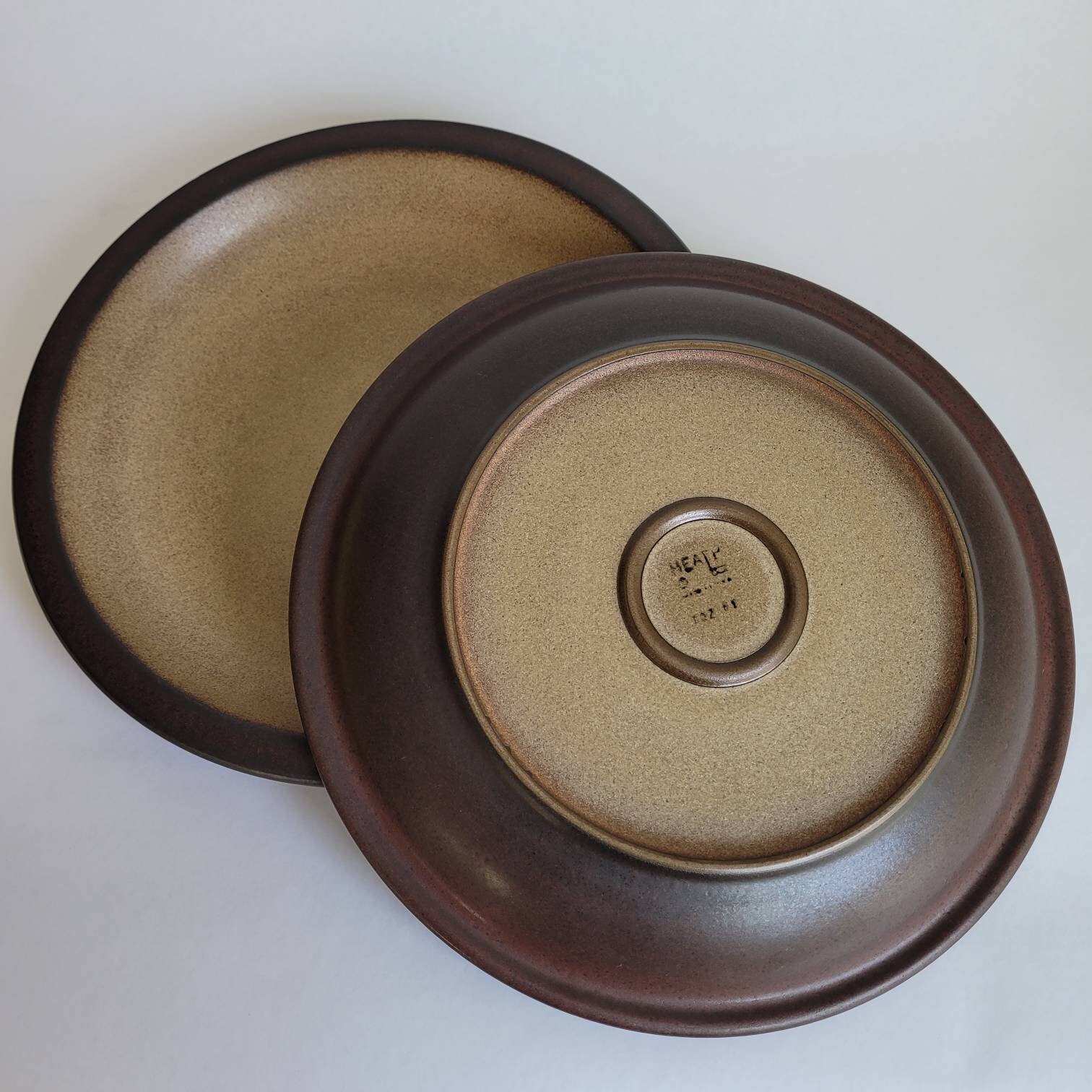 Edith Heath Ceramics “mojave Glaze” 11 Inch Dinner Plate Red With Tan ...