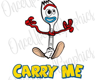 Forky Carry Me Svg - Etsy