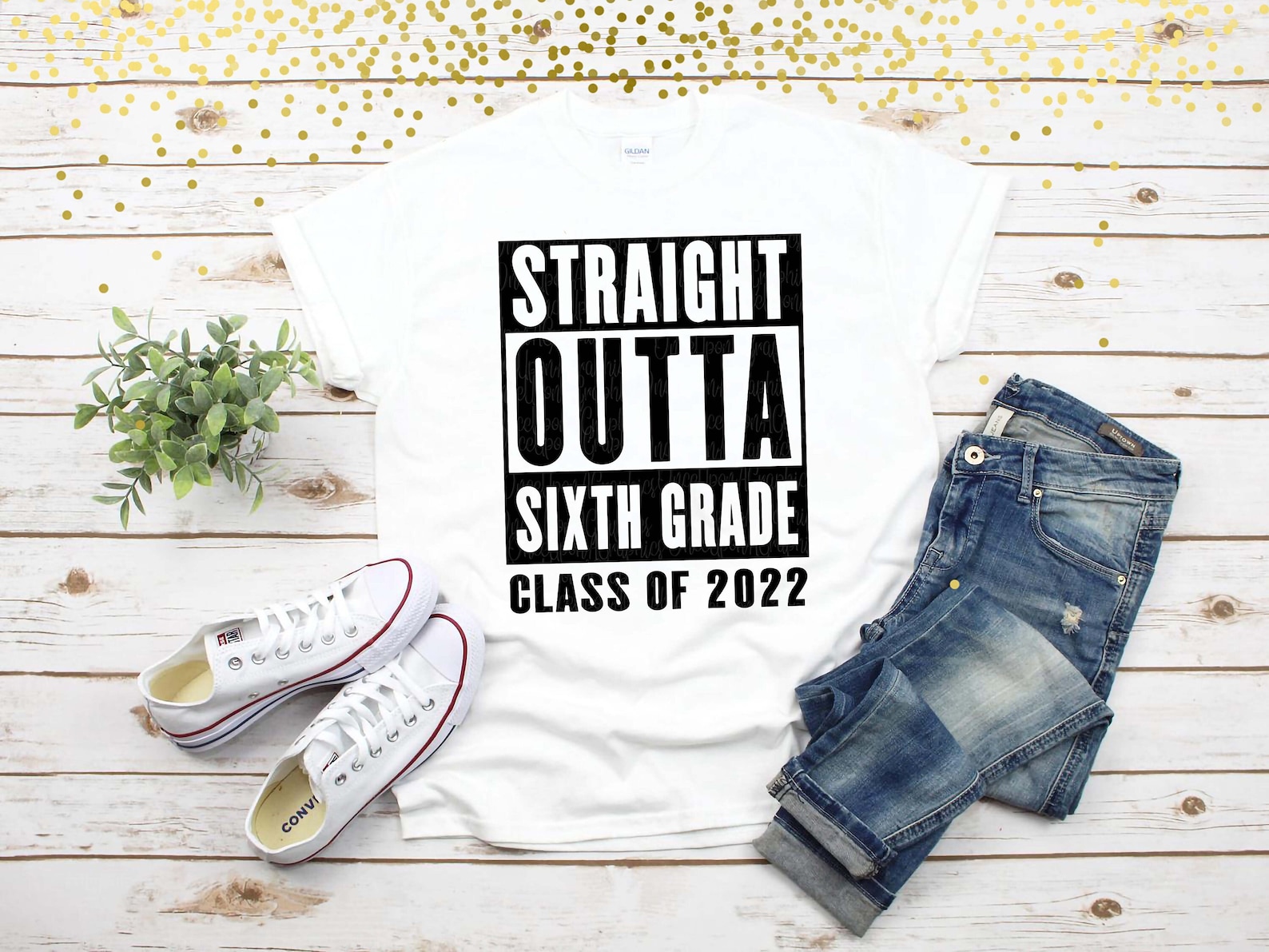 Straight Outta Sixth Grade Svg Sixth Grade Graduation Shirt | Etsy