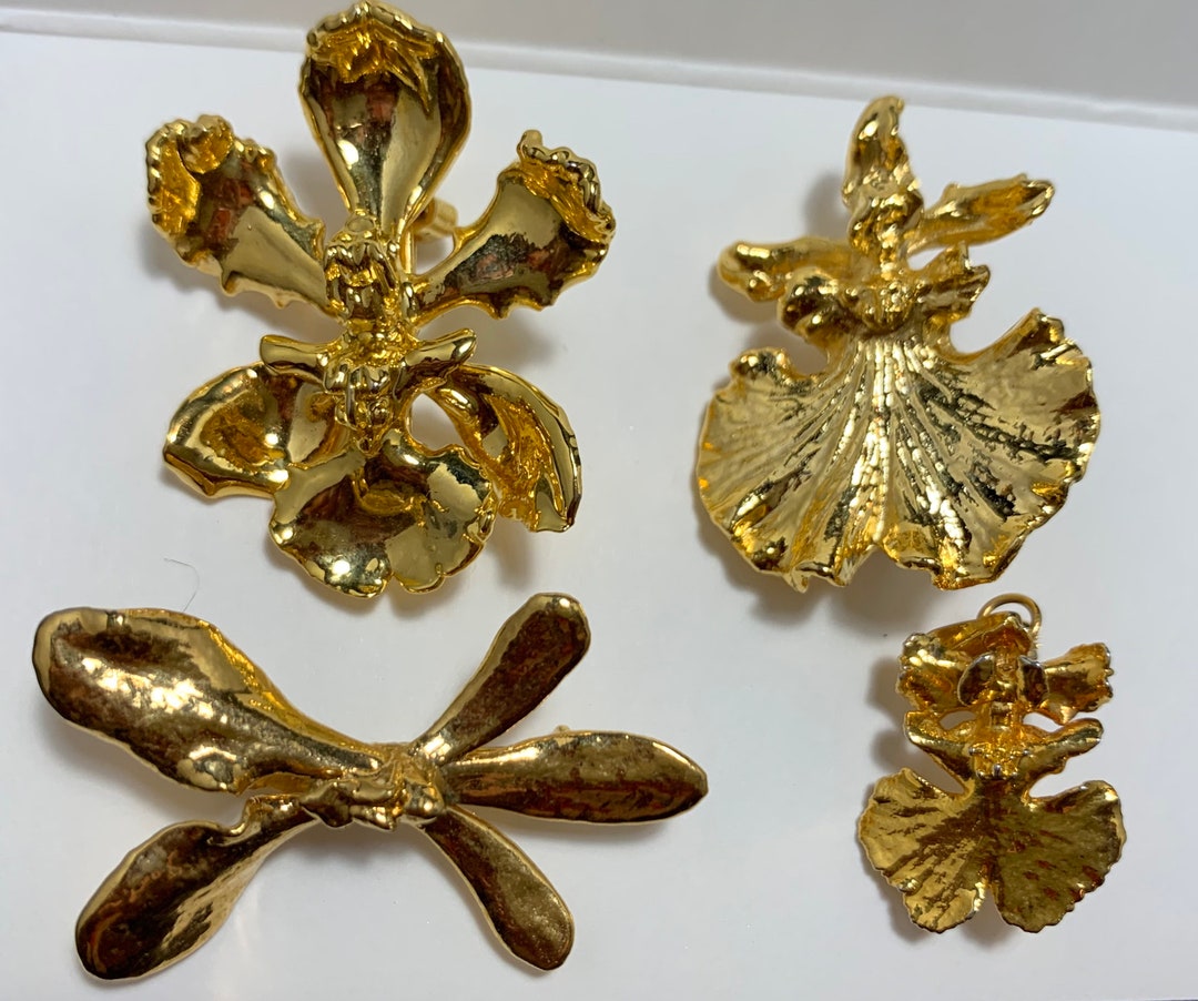 Vintage Gold Broaches for Women, Vintage Gold Broaches, Vintage Jewelry ...