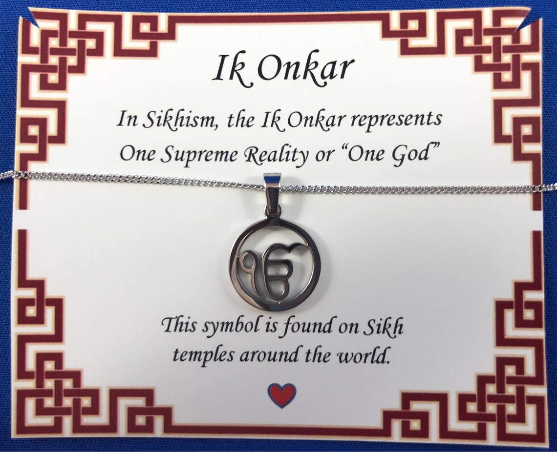 Ik Onkar Necklace for Women, Ek Onkar Necklace, Dainty Ik Onkar Pendant ...
