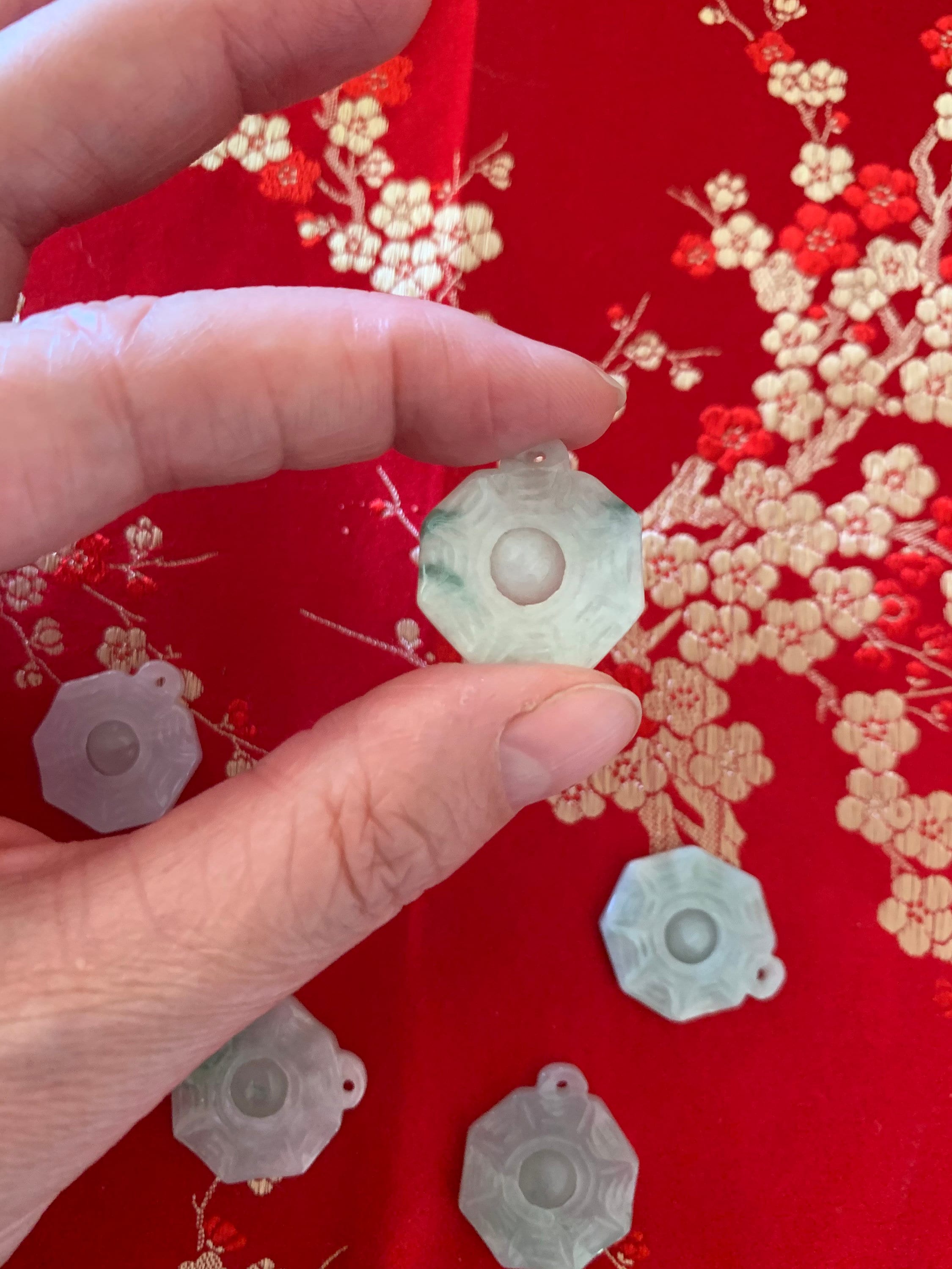 Chinese Jade Bagua Pendant, Good Luck Pendant, Jade Jewelry, Chinese ...