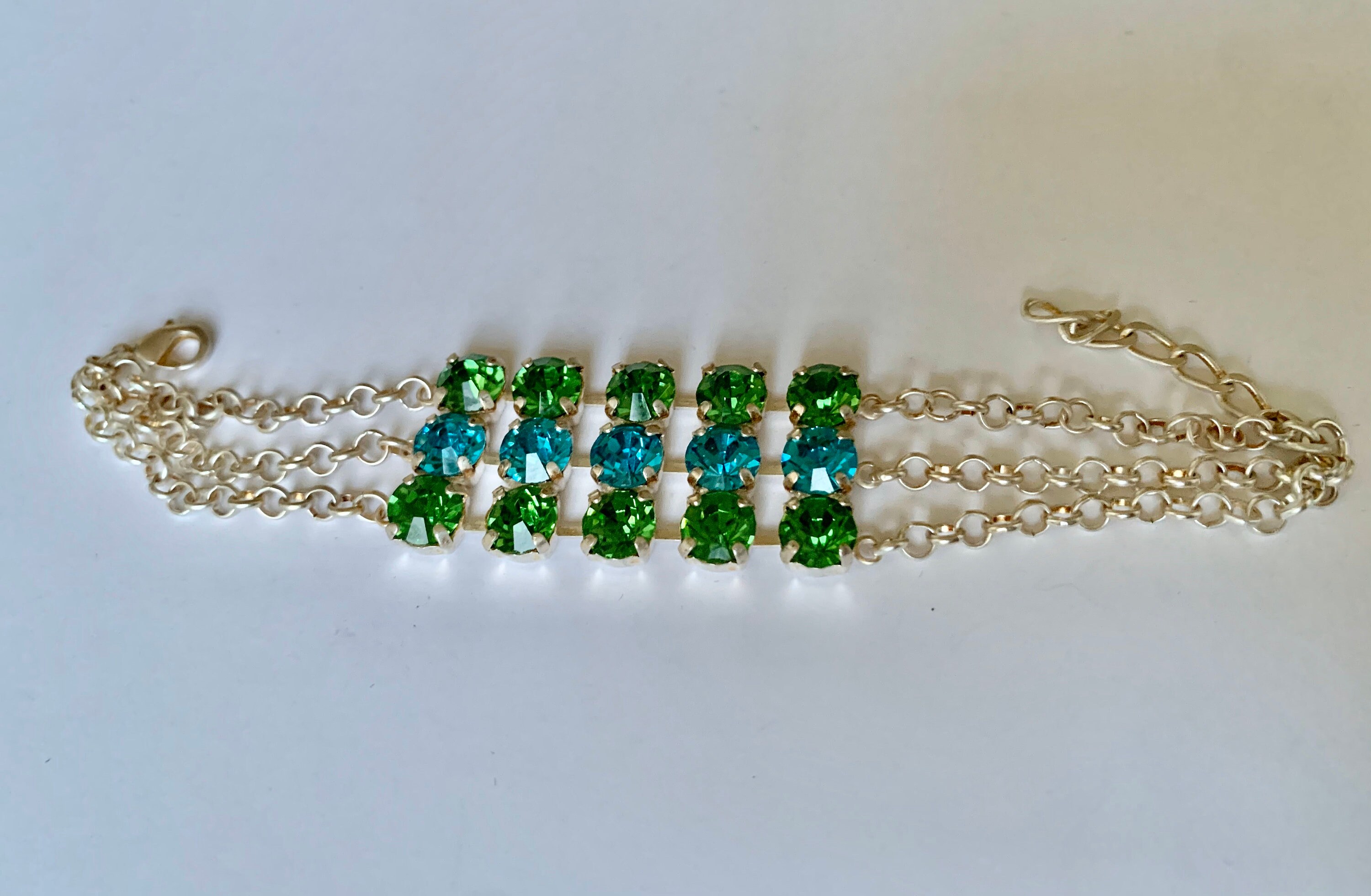 Pulsera de cristal Swarovski para mujeres opciones de color - Etsy España